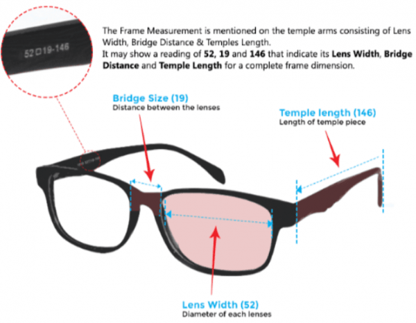 Get your perfect framesGlasses Size Guide